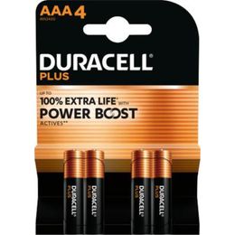 Duracell&reg; Batterien Plus, Micro AAA, 1,5 V, 4 St&uuml;ck