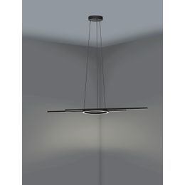 Eglo H&auml;ngeleuchte "ZILLERIO-Z H&auml;ngelampe schwarz, Tuneable White, ZigBee 3.0, Pendellampe", schwarz, H: 110cm, 1 Stk., Leuchten, Timer,App/Sprachsteuerung Alexa, &lrm;&lrm;&lrm;&lrm;116x30x110cm, exkl. Fernbedienung, H&auml;ngeleuchte
