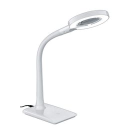 Trio LEUCHTEN LED Tischleuchte "LUPO", wei&szlig; (chromfarben, wei&szlig;), 1, H: 38cm, Leuchten, LED Tischleuchte