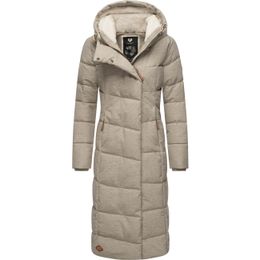 Wintermantel Ragwear "Wintermantel Pavla Long", Damen, Gr. XXL, grau (taupe24), Obermaterial: 100% Polyester PES. Obermaterial: Futter: 100% Polyester PES. 100% Polyester PES., M&auml;ntel Wintermantel