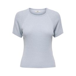 Jacqueline de Yong Kurzarmpullover JDY "JDYBODILLA S/S GLITTER PULLOVER KNT NOOS", Damen, Gr. M, cashmere blau detail:with silber lurex, Strick, Obermaterial: 74% Viskose, 26% metallisierte Fasern, Glitzermuster, unifarben, loose fit h&uuml;ftlang, Rundhals, Pullover Kurzarmpullover, mit Glitzer-Effekt