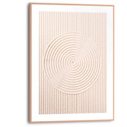 Poster Reinders "Sandkreise", beige (farbe bild(er): beige), B:30cm H:40cm T:1,6cm, MDF, Bilder, Poster