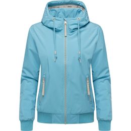 Bomberjacke Ragwear "Bomberjacke Oggie Warm YOUMODO", Damen, Gr. S, blau (cloud), Obermaterial: 100% Polyester PES. Obermaterial: Futter: 100% Polyester PES. 100% Polyester PES., Jacken Bomberjacke