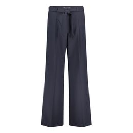 Stoffhose Betty Barclay "Stoffhose unifarben", Damen, Gr. 48, EURO, blau (dunkelblau), Obermaterial: 86% Polyester PES. 14% Elasthan EL., Hosen Stoffhose