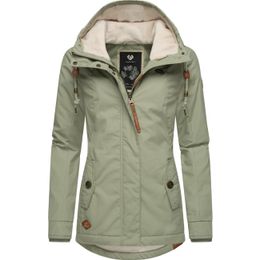 Winterjacke Ragwear "Winterjacke Monade", Damen, Gr. XL, gr&uuml;n (dusty olive24), Obermaterial: 65% Polyester PES. 35% Baumwolle CO. Obermaterial: Futter: 100% Polyester PES. 100% Polyester PES., Jacken Winterjacke