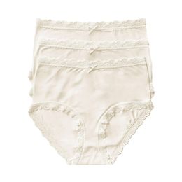 Taillenslip Nina von C. "3er Pack Damen Taillenslip Multiple Packs", Damen, Gr. 46, beige (champagner), Obermaterial: 95% Modal CMD. 5% Elasthan EL., Unterhosen Taillenslip