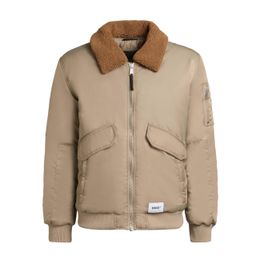 Bomberjacke Khujo "Bomberjacke Ground", Herren, Gr. L, beige (bomber beige), Obermaterial: 100% Nylon NY. Obermaterial: Futter: 100% Nylon NY. 100% Polyester PES., Jacken Bomberjacke
