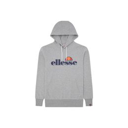 Sweatshirt Ellesse "Sweatshirt SL Gottero OH Hoody", Herren, Gr. M, grau, Obermaterial: 80% Baumwolle CO. 20% Polyester PES., Sweatshirts Sweatshirt