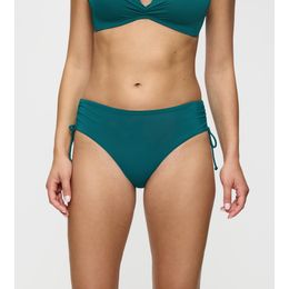Bikini-Hose Triumph "Summer Mix & Match Midi 03 sd", Damen, Gr. 36, N-Gr, mystic sea, Microfaser, Obermaterial: 84% Polyamid, 16% Elasthan, Badehosen Bikini-Hose, verstellbare seitliche Schn&uuml;rung