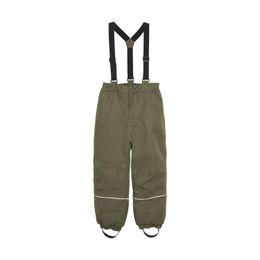 Skihose Minymo "Skihose MISnow", Jungen, Gr. 140, N-Gr, gr&uuml;n (olive night), Obermaterial: 100% Polyester PES., Basic, regular fit, Hosen Skihose