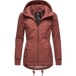 Winterjacke Ragwear "Winterjacke YM-Danka", Damen, Gr. XL, rot (terracotta22), Obermaterial: 100% Polyester PES. Obermaterial: Futter: 100% Polyester PES. 100% Polyester PES., Jacken Winterjacke