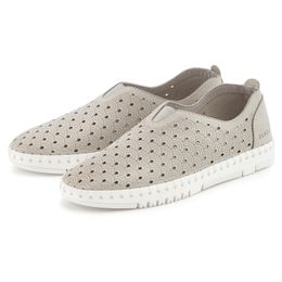 Slipper ELBSAND "Sneaker, Halbschuh, Freizeitschuh, Slip-On-Sneaker", Damen, Gr. 41, grau, Obermaterial: 100% Textilmaterial. Decksohle: 100% Textilmaterial. Futter: 95% Textilmaterial, 5% Lederimitat. Laufsohle: 100% Synthetik, gemustert, unifarben, Schuhe Slipper, zum Reinschl&uuml;pfen VEGAN