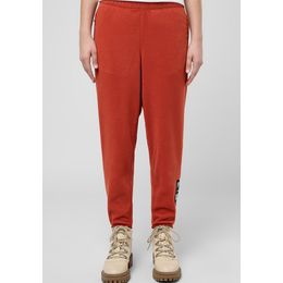 Fleecehose Jack Wolfskin "SMILEYWORLD PANTS Y", M&auml;dchen, Gr. 140, Normalgr&ouml;&szlig;en, rot (intense, rust), Hauptmaterial: 100% Polyester (recycled), Hosen Fleecehose
