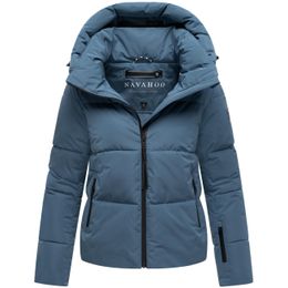Steppjacke Navahoo "Steppjacke Frostherz XIV", Damen, Gr. L, blau (dusty blau), Obermaterial: 100% Polyester PES. Obermaterial: Futter: 100% Polyester PES. 100% Polyester PES., Jacken Steppjacke