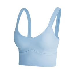 Sporttop YEAZ "Top REAL BABE", Damen, Gr. XL, blau, Obermaterial: 80% Nylon NY. 20% Elasthan EL., Tops Sporttop