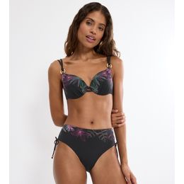 B&uuml;gel-Bikini-Top Triumph, Damen, Gr. 40, Cup E, schwarz combi, Obermaterial: 55% Polyamid, 45% Elasthan, Bikini-Oberteile B&uuml;gel-Bikini-Top