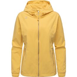 Funktionsjacke Ragwear "Funktionsjacke Dizzea", Damen, Gr. XL, gelb (banana), Obermaterial: 100% Nylon NY. Obermaterial: Futter: 100% Polyester PES., tailliert, hoch geschlossener Ausschnitt, &Auml;rmel ohne &Auml;rmelschlitz elastischer Bund, Jacken Funktionsjacke, Wasserdichte und atmungsaktive &Uuml;bergangsjacke