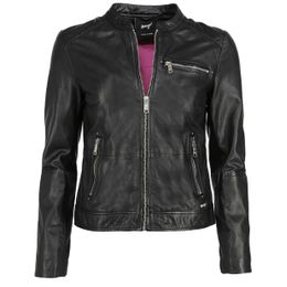 Lederjacke Maze "Lederjacke 42020143", Damen, Gr. S, schwarz, Obermaterial: 100% Lammleder LEL. Futter: 100% Baumwolle CO., Jacken Lederjacke