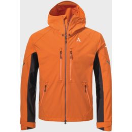 Sch&ouml;ffel Outdoorjacke SCH&Ouml;FFEL "Softshell Jacket Matrei M", Herren, Gr. 56, gelb (5845, gelb), Oberstoff : 88% Nylon 12% Elasthan Innenseite: 100% Polyester (Membran: Polyurethan) Oberstoff : 56% Nylon 34% Polyester 10% Elasthan, regular fit, hoch geschlossener Ausschnitt, Jacken Outdoorjacke