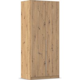 Dreht&uuml;renschrank OTTO HOME "Kleiderschrank Schrank Garderobe AGORDO TOPSELLER Schlafzimmer", braun (eiche artisan), B:91cm H:210cm T:54cm, Holzwerkstoff, Schr&auml;nke, Dreht&uuml;renschrank, durchdachte Innenausstattung, in 8 Breiten und 2 H&ouml;hen MADE IN GERMANY