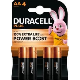 Duracell&reg; Batterien Plus, Mignon AA, 1,5 V, 4 St&uuml;ck
