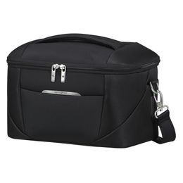 Kosmetikkoffer Samsonite "RE-LITE", Gr. B/H/T: 34cm x 25cm x 21cm, schwarz, Polyester, Taschen Kosmetikkoffer, Kosmetikbeutel Waschtasche Kulturbeutel Beauty Case