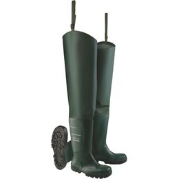 Stiefel Dunlop "Work-It Safety Watsiefel", Herren, Gr. 45, gr&uuml;n, Obermaterial: 100% PVC PVC., Schuhe Stiefel
