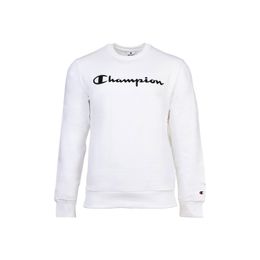 Sweatshirt Champion "Sweatshirt Crewnneck Sweatshirt Soft Compact Basic", Herren, Gr. L, wei&szlig;, Obermaterial: 55% Baumwolle CO. 45% Polyester PES., Sweatshirts Sweatshirt