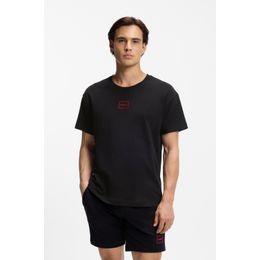 T-Shirt HUGO UNDERWEAR "Laze T-Shirt", Damen, Gr. S, schwarz (schwarz 001), Jersey, Obermaterial: 95% Baumwolle, 5% Elasthan, unifarben, regular fit, Rundhals, eingesetzt normaler Saum, Shirts T-Shirt, mit Rundhalsausschnitt