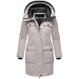 Winterjacke Navahoo "Winterjacke Eissturm 14", Damen, Gr. L, grau (light grau), Obermaterial: 100% Polyester PES. Obermaterial: 100% Polyester PES. Futter: 100% Polyester PES. 100% Polyester PES., Jacken Winterjacke