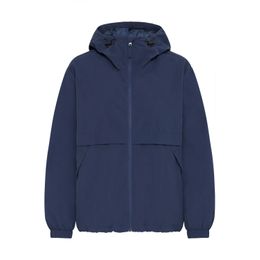 Windbreaker oxmo "Windbreaker OXVISAM", Damen, Gr. L, blau (marineblaus), Obermaterial: 100% Nylon NY., Jacken Windbreaker