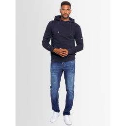 Kapuzenpullover Alessandro Salvarini "Alessandro Salvarini Herren Hoodie AS295", Herren, Gr. XXL, blau (navy), Obermaterial: 65% Baumwolle CO. 35% Polyester PES., Sweatshirts Kapuzenpullover
