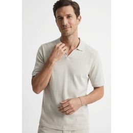 Poloshirt Cinque "CIBOLL", Herren, Gr. L, cremewei&szlig;, Jersey, Obermaterial: 100% Baumwolle, unifarben, relaxed fit normal, V-Ausschnitt, B&uuml;ndchen, Shirts Poloshirt, Polokragen, offene Knopfleiste, Relaxed Fit