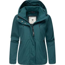 Outdoorjacke Ragwear "Outdoorjacke Sunniva Light", Damen, Gr. S, gr&uuml;n (ocean gr&uuml;n), Obermaterial: 100% Polyester PES. Obermaterial: Futter: 100% Polyester PES., l&auml;ssig geschnitten, hoch geschlossener Ausschnitt, &Auml;rmel ohne &Auml;rmelschlitz elastischer Bund, Jacken Outdoorjacke, Wasserdichte und atmungsaktive Damen &Uuml;bergangsjacke