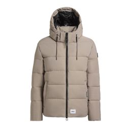 Wintermantel Khujo "Steppjacke Loga2-YM", Herren, Gr. XL, beige (greige), Obermaterial: 100% Polyester PES. Obermaterial: Futter: 100% Polyester PES. 100% Polyester PES., M&auml;ntel Wintermantel