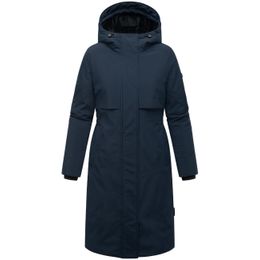 Wintermantel Navahoo "Wintermantel Eismelodie 14", Damen, Gr. 3XL, blau (navy), Obermaterial: 100% Polyester PES. Obermaterial: Futter: 100% Polyester PES. 100% Polyester PES., M&auml;ntel Wintermantel