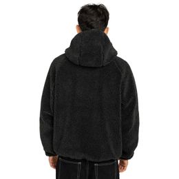 Outdoorjacke Element "Wolfe Sherpa", Herren, Gr. XS, off schwarz, Obermaterial: 100% Microfaser;, Jacken Outdoorjacke