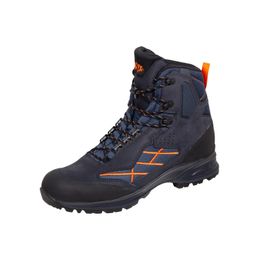 Outdoorschuh HAIX "Scout 3.0 GTX", Herren, Gr. 7.5, blau (marineblau, orange), Obermaterial: 100% Rindnubukleder CNU., Schuhe Outdoorschuh