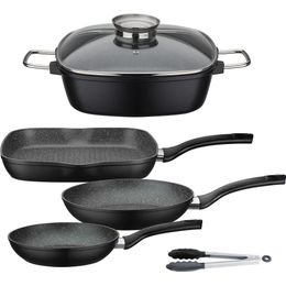 Topf-Set GSW "Gourmet Granit", schwarz, T&ouml;pfe, Topf-Set, Induktion