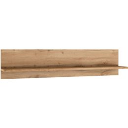 Wandboard KOCHSTATION "KS-Milan", wotaneiche, B:110cm H:24cm T:18cm, Holzwerkstoff, Regale, Wandboard, Regal in nat&uuml;rlichen Wotaneiche-Dekor, praktische Ablagefl&auml;che