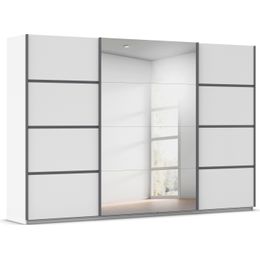 Kleiderschrank Rauch "Schwebet&uuml;renschrank OTTO&acute;s Choice Garderobe Schrank TOP ANGEBOT Avola", wei&szlig; (alpinwei&szlig;, leisten graumetallic), B:315cm H:229cm T:62cm, Holzwerkstoff, Schr&auml;nke, Kleiderschrank, mit eleganten Zierleisten in Chrom, Schwarz oder Wei&szlig; MADE IN GERMANY