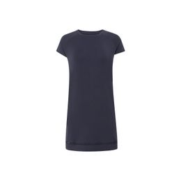 Nachthemd Jockey "Nachthemd Supersoft Short Sleeve Lounge Dress", Damen, Gr. XL, N-Gr, blau (dunkelblau), Obermaterial: 95% Modal CMD. 5% Elasthan EL., Kleider Nachthemd