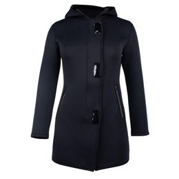 Neoprenjacke YEAZ "Neoprenmantel NEOCOAT FEMALE", Damen, Gr. XS, schwarz, Obermaterial: 90% Neopren neoprene. 10% Nylon NY., Jacken Neoprenjacke