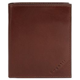 Geldb&ouml;rse Bugatti "NOBILE", Herren, braun (cognac), Leder, leicht gl&auml;nzend, unifarben, Kleinlederwaren Geldb&ouml;rse, echt Leder