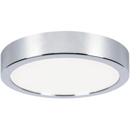 Paulmann LED Deckenleuchte "Aviar", grau (chromfarben), 1, &Oslash; 22cm H: 6,2cm, 1 Stk., Leuchten, LED Deckenleuchte