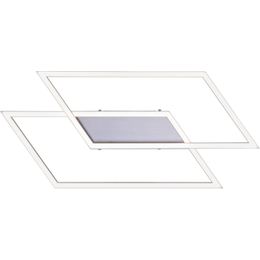 Paul Neuhaus LED Deckenleuchte "Inigo", grau (stahlgrau), 2, H: 6,8cm, 1 Stk., Leuchten, Stufenlos dimmbar &uuml;ber vorhandenen Wandschalter, LED Deckenleuchte
