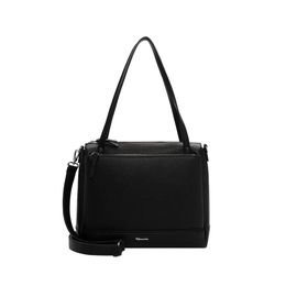 Shopper Tamaris "Shopper TAS Kennia", Damen, Gr. B/H/T: 32cm x 26cm x 12cm 0, schwarz (schwarz 100), Polyurethan, Taschen Shopper