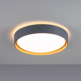 JUST LIGHT Deckenleuchte "EMILIA", grau, 1, &Oslash; 40cm, 1 Stk., Leuchten, LED, dimmbar, Switchmo, Deckenleuchte