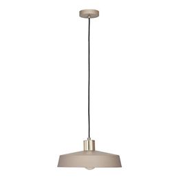 Eglo H&auml;ngeleuchte "VALDIOLA Pendellampe, Stahl, IP20, E27, Wohnzimmerlampe, Flurlampe", beige (sandfarben, messing, geb&uuml;rstet), 1, &Oslash; 36cm H: 110cm, 1 Stk., Leuchten, Esszimmerlampe aus Metall in Sandfarben und Messing-Geb&uuml;rstet, E27, H&auml;ngeleuchte
