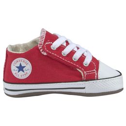 Sneaker Converse "Kinder Chuck Taylor All Star Cribster Canvas Color-Mid", M&auml;dchen, Gr. 18, rot, Textil, Schuhe Sneaker, f&uuml;r Babys mit Klettverschluss